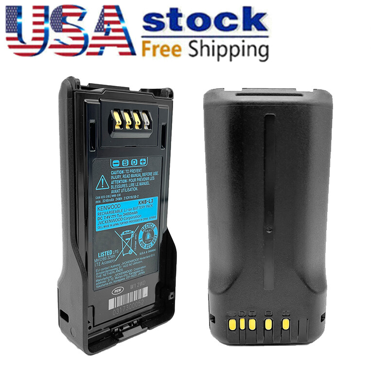 KNB-L3 Li-ion Battery for TK5230 TK5330 TK5430 NX5200 VP5230 VP5330 ...