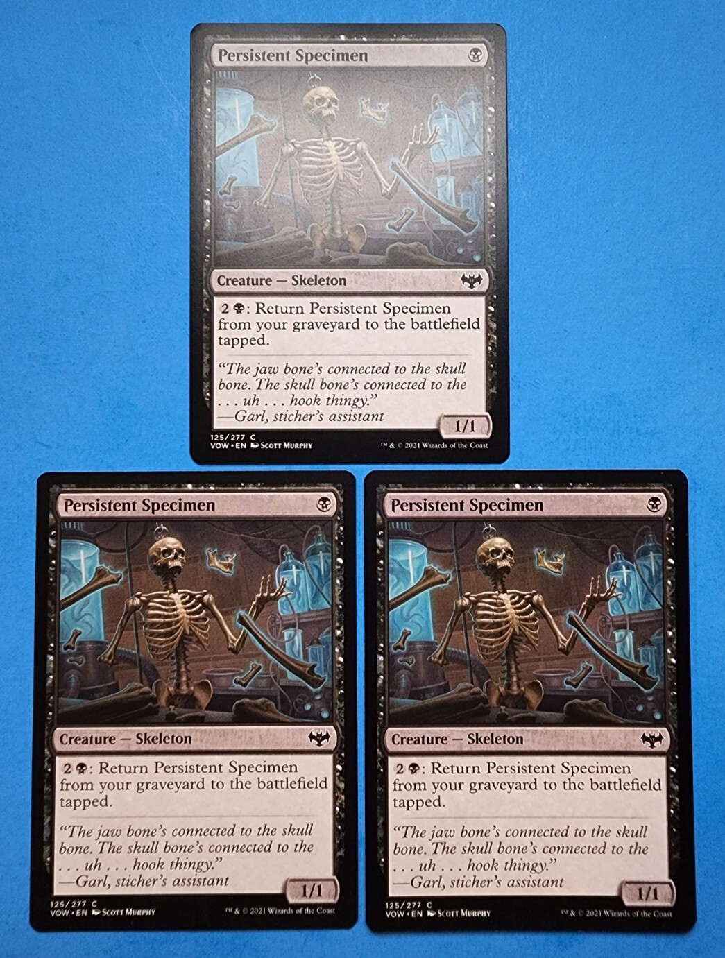 3x Persistent Specimen Crimson Vow 2021 Mtg Magic Card Creature ...