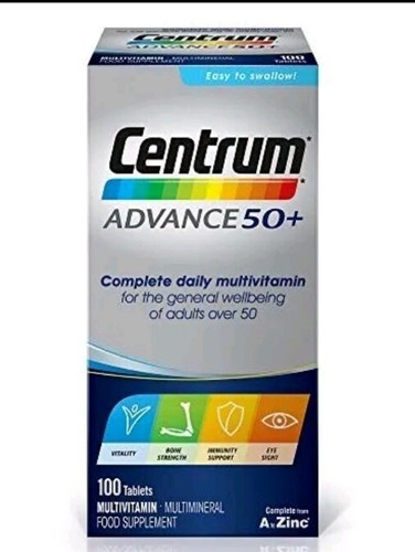 Centrum Advance 50+ Multivitamin & Mineral Tablets Essential Nutrients ...
