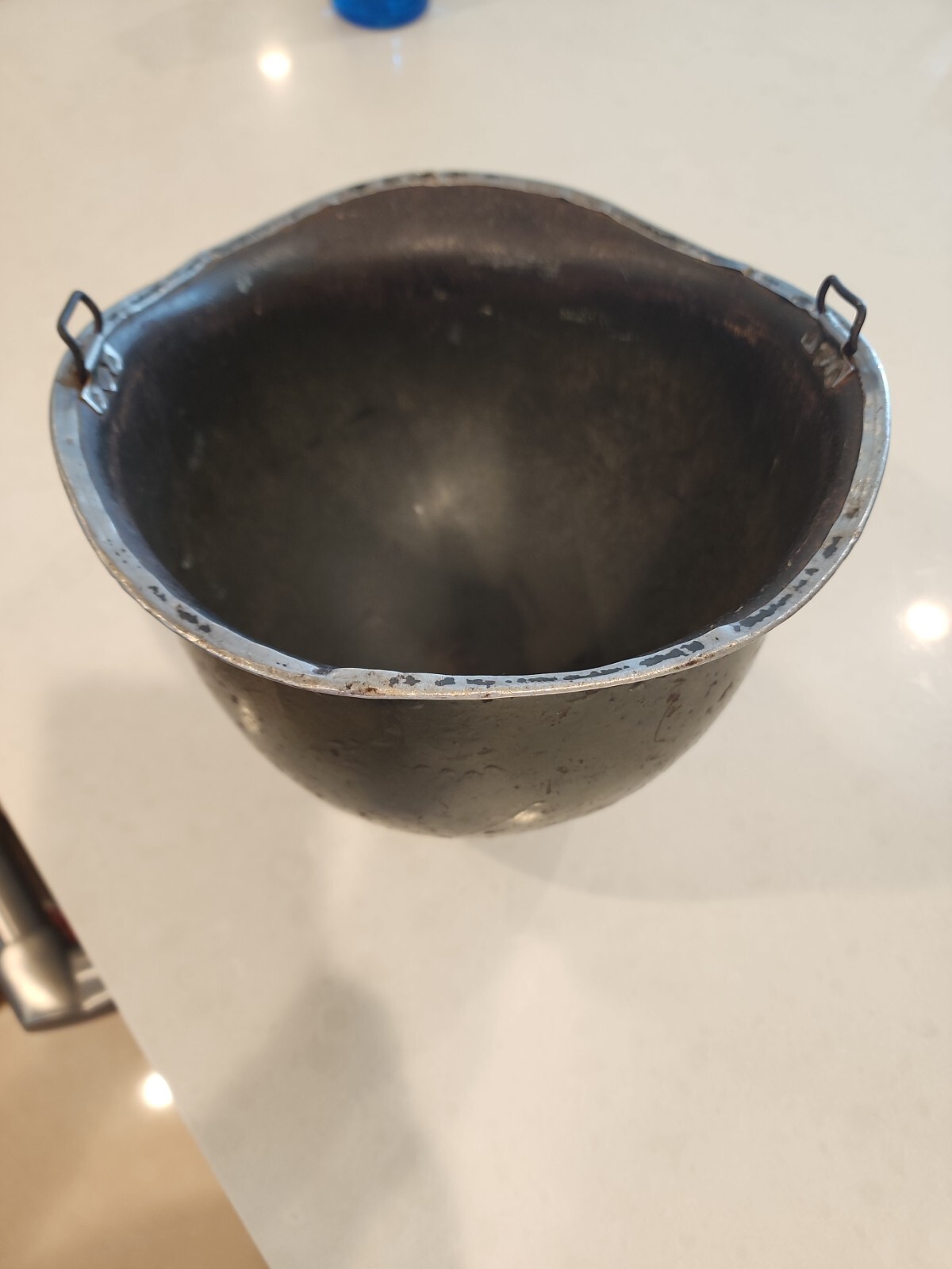 WWII US Army M1 Front Seam Swivel Bail Pot Helmet | eBay