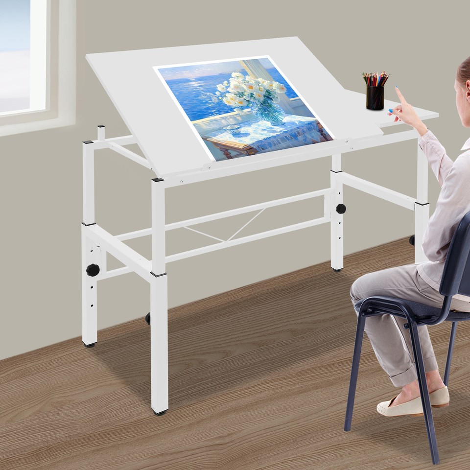 Drafting Table Art Desk Artist Drawing Desk Adjustable Craft Table ...