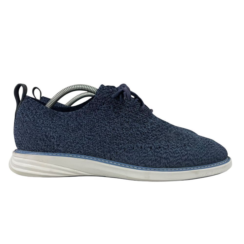 Cole Haan Grand Evolution Stichlite Blue Wingtip Oxfo… - Gem