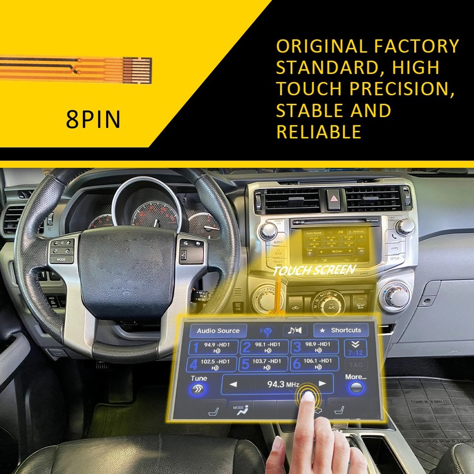 Touch Screen Glass Digitizer Fit For TOYOTA Camry 2012 - 2014 Radio 6.1 ...