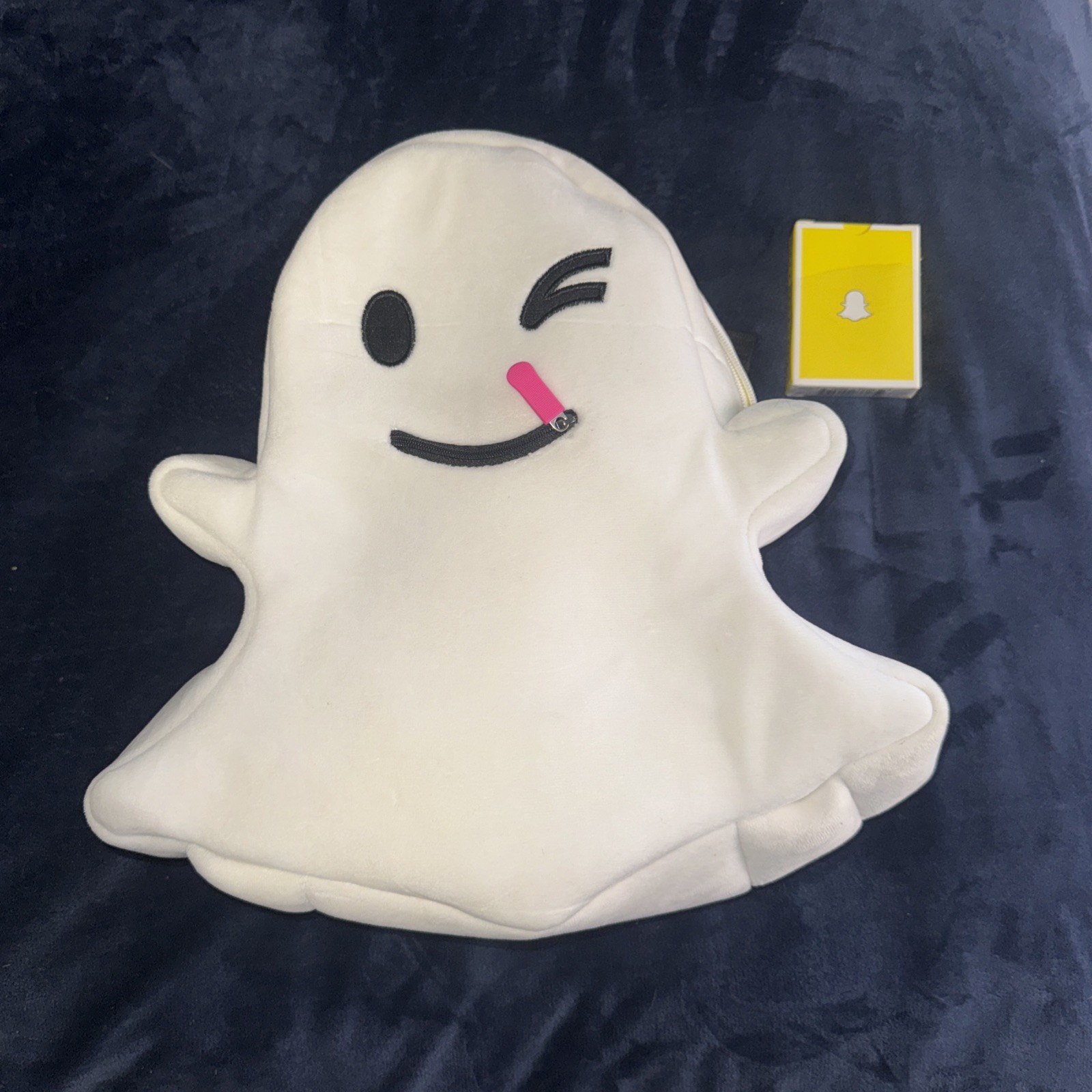 RARE SNAPCHAT GHOST Official Plush Backpack Ghostface… - Gem