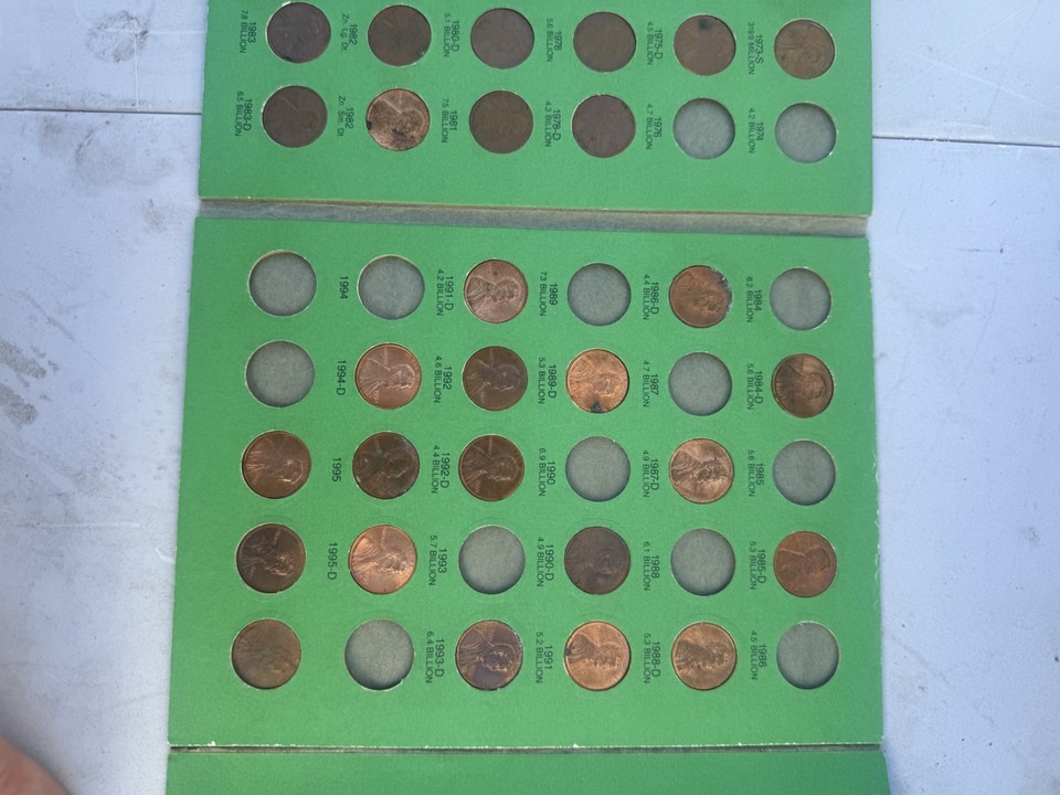 2 Lincoln Memorial one cent collection book United States Mint ...