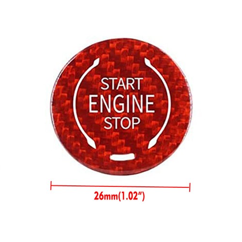 Red Engine Push Start Button Cover For Chevrolet Corvette C8 Z51 2020 ...