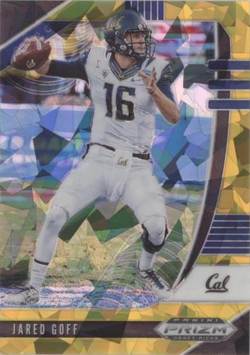 2020 Panini Prizm Draft Picks - Jared Goff #48 Gold Ice Prizm /7 for ...
