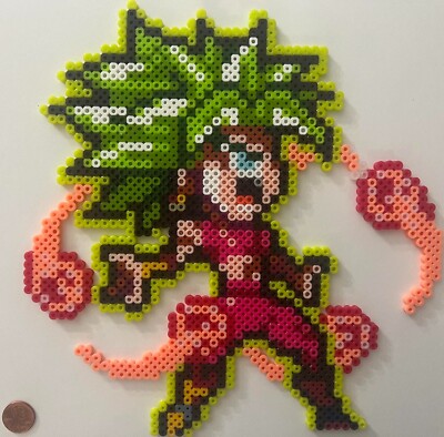 Super Saiyan 2 Kefla Bead Sprite Perler Artkal Pixel Art Dragon Ball SS2 SSJ2 | eBay