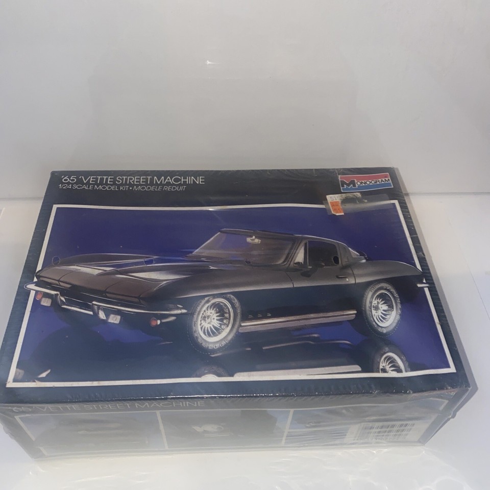 Monogram '65 Vette Street Machine Model Kit Sealed #2724 Chevy Corvette ...
