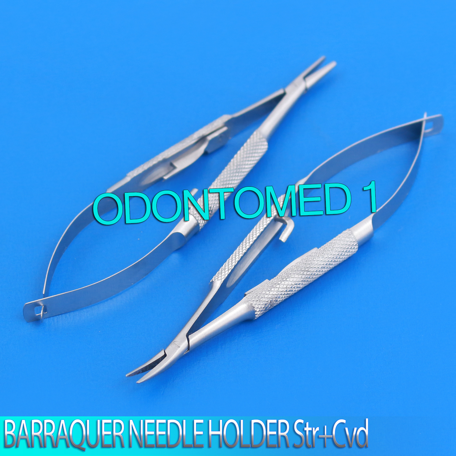SET OF 2 PCS BARRAQUER MICRO MINOR SURGERY NEEDLE HOLDER STRAIGHT ...