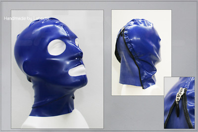 ☀️ LATEXTIL ☀️ - Latexmaske "BLUE-OPEN-BLUE" - latex mask rubber - NEU ...