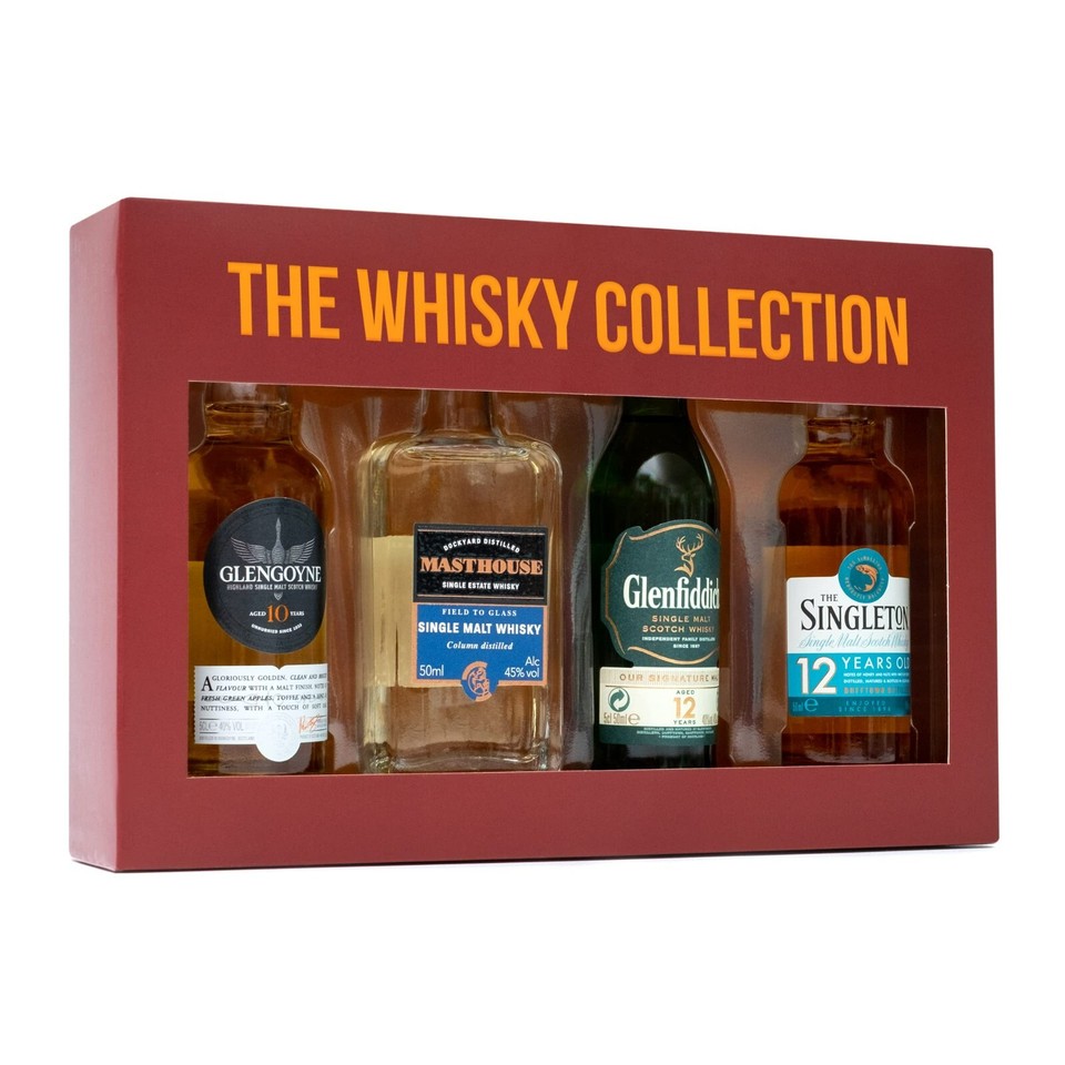 Whisky Gift Set - Single Malt Whiskey Gift Set for Men 4 xAlcohol 5cl ...