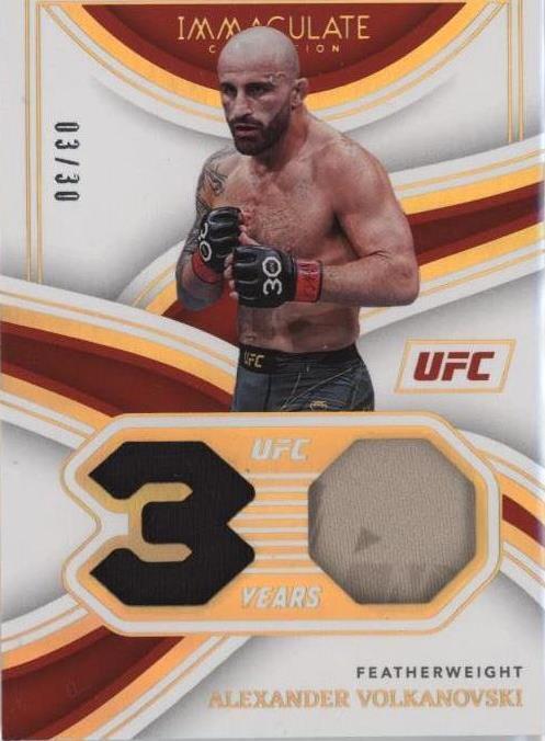 2023 Panini Immaculate Collection UFC - 30th Anniversary Memorabilia ...