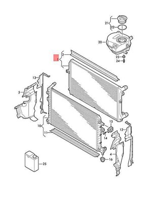 Genuine VW AUDI SKODA Arteon Golf R32 Cooler For Coolant 5Q0121251GR | eBay