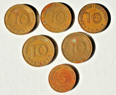 Coins German Lot of 6 German Pfennig | eBay