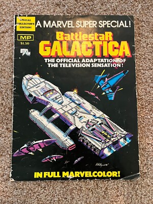 VINTAGE 1978 Marvel Comics Super Special BATTLESTAR GALACTICA Giant ...