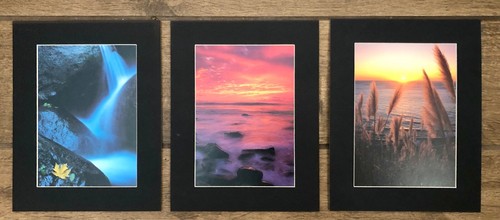 3 Vintage Matt Holzer 7" x 9" Photo Prints California Ocean, Big Sur ...