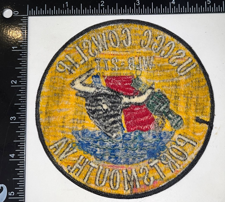 USCG US Coast Guard Cutter WLB-277 Cowslip Portsmouth VA Patch | eBay