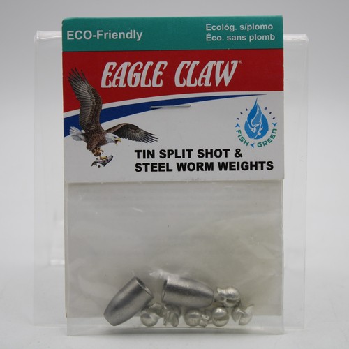 Eagle Claw Eco-Friendly-Tin Split Shot And Steel Worm Weights | eBay