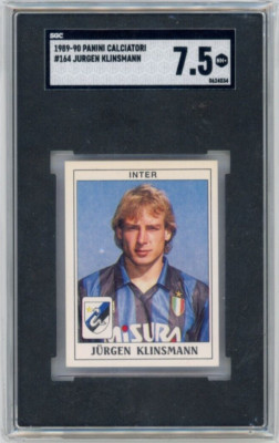 Jurgen Klinsmann 1989-1990 Panini Calciatori SGC 7.5 #164 Sticker Inter ...