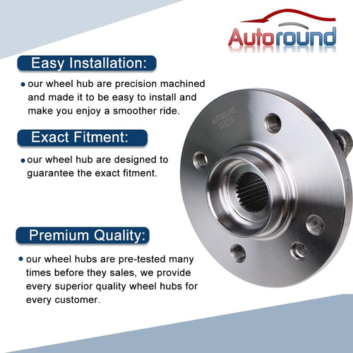 513226 Front Wheel Hub and Bearing Assembly for 2002-2006 Mini Cooper W ...