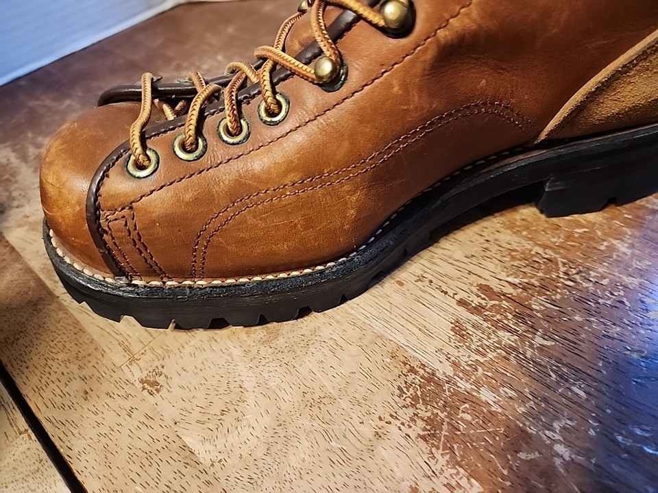 Vintage 70s DANNER Woodsman Mountain Elk Boots Vibram Soles USA Mens 7 ...