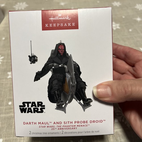 2024 Hallmark Star Wars Phantom Menace DARTH MAUL & SITH PROBE DROID ...