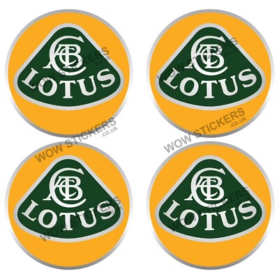 Car sticker x4 Lotus 75x75mm decals Car bumper window panel tool box ...