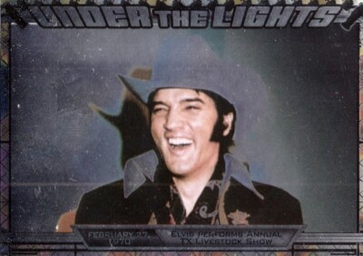 Elvis Milestones 2010 Press Pass Under The Lights Parallel Insert Card ...