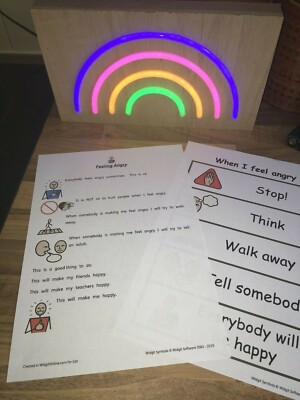 Social Story Feeling Angry & Checklist ASD/ADHD/SEN/Autism/Aspergers | eBay