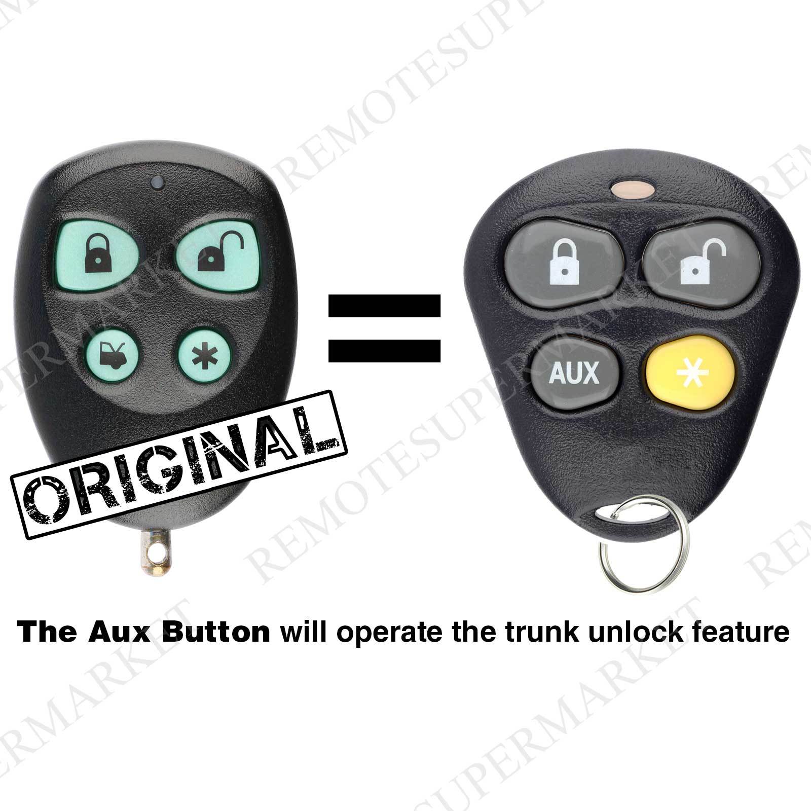 Remote For Avital Aftermarket Keyless Entry Car Key Fob Control ...