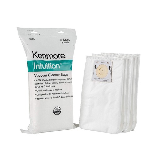 Kenmore IB600 HEPA Replacement Intuition Upright Vacuum Cleaner Bags ...