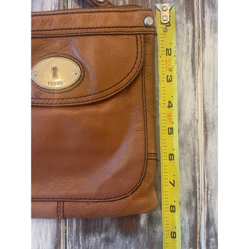 Fossil Brown Leather Crossbody Purse with Adjustable Strap | eBay
