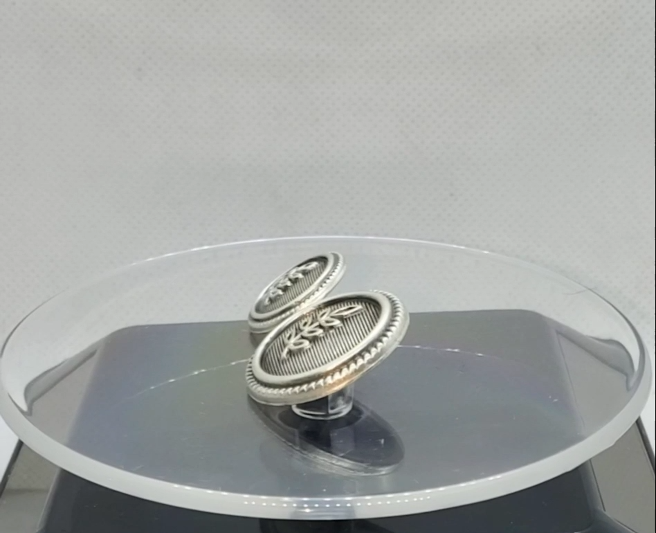 1004-Blazer Jacket buttons acacia circular silver plated Masonic ...