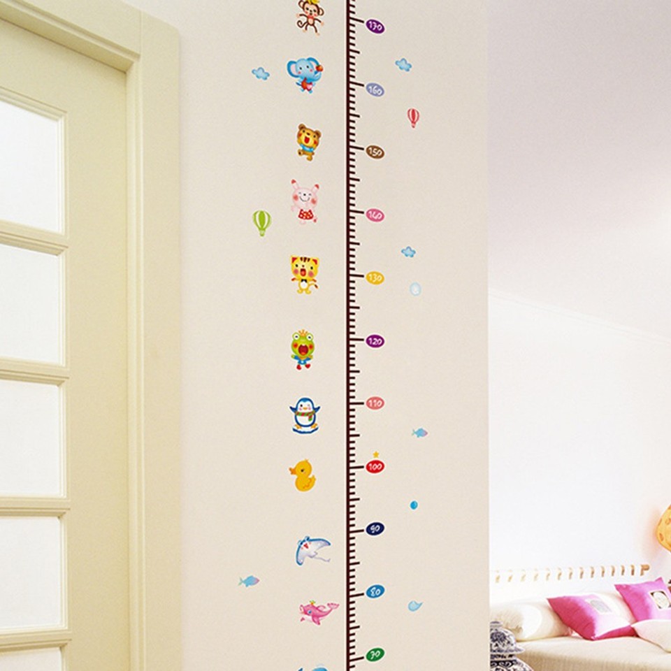 Height Measurement Wall Decal Children's Stickers Growth Chart ...