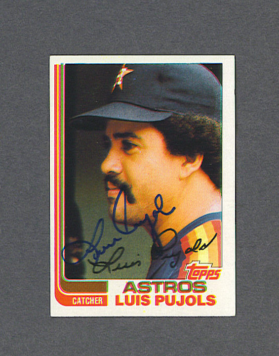 Luis Pujols signed Houston Astros 1982 Topps baseball card | eBay