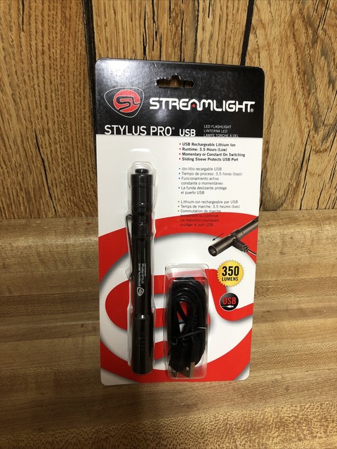 Streamlight Stylus Pro 66133 120V LED Flashlight - Black for sale ...
