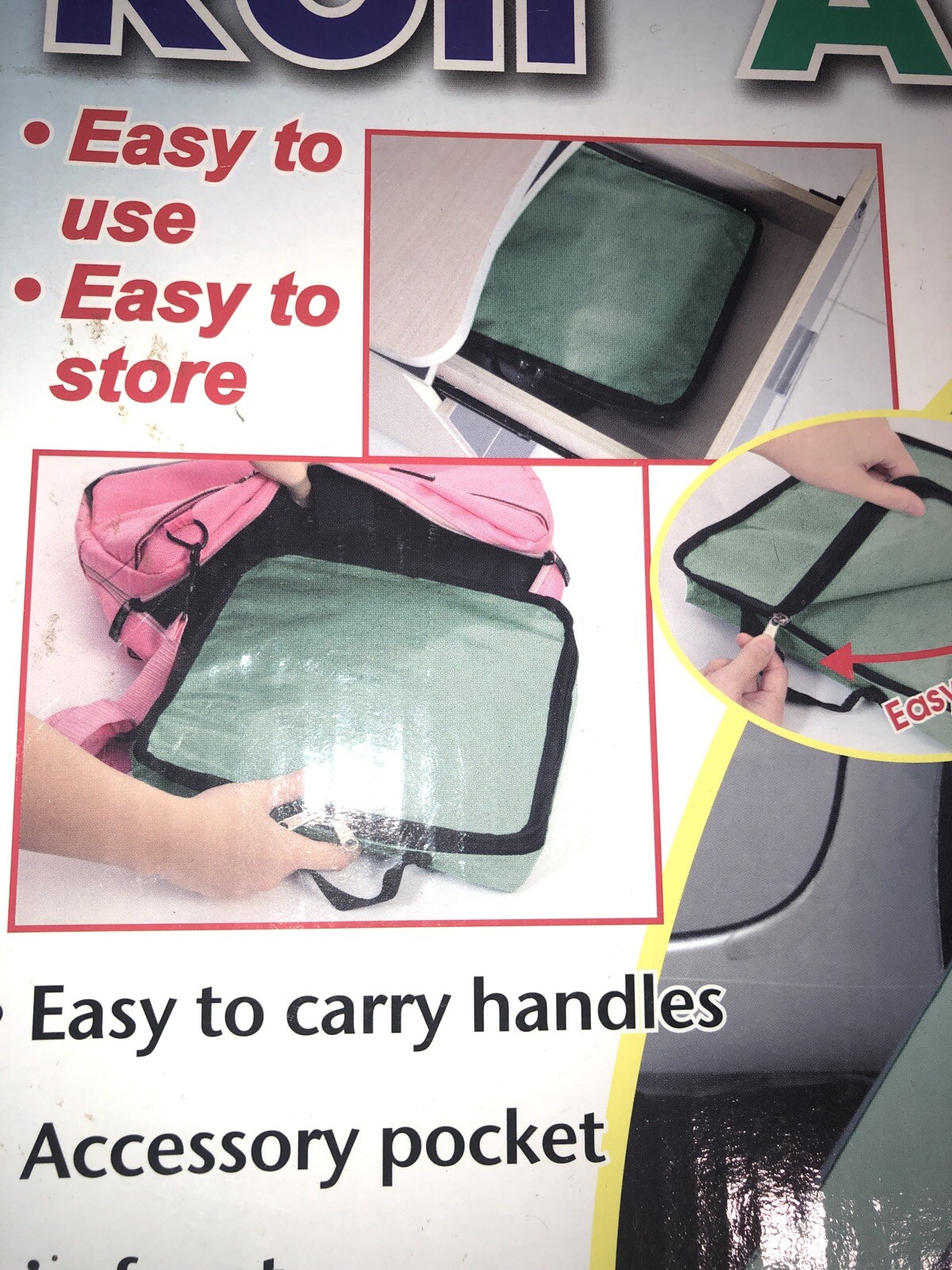 Handy Trends Deluxe "ROLL-A-BAG" foldable 28" shopper on wheels - NIB ...