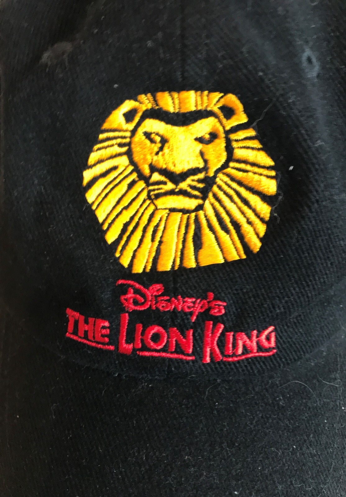 DISNEY'S THE LION KING VIP HAT BLACK EMBROIDERED - AD… - Gem