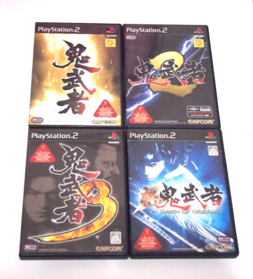 ONIMUSHA onimusha 1 & 2 & 3 & Shin With Case Set of 4 PS2 Japanese ...