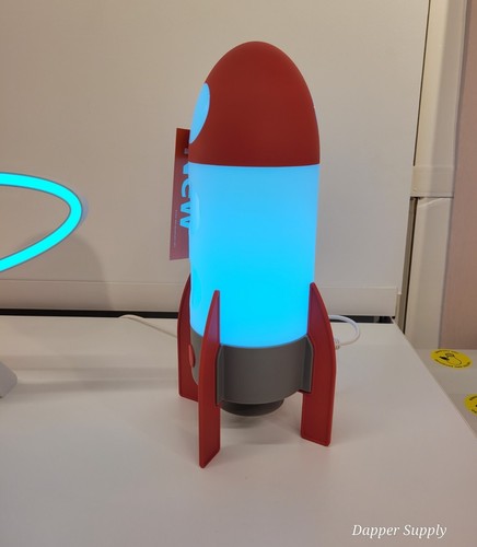Ikea Aftonsparv Kids LED Rocket 12" Table Light Decorative New | eBay