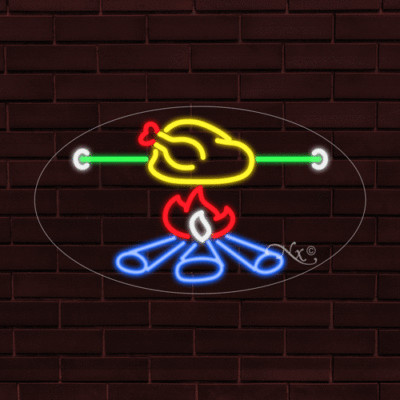 NEW ROTISSERIE LOGO OVAL 28x16x1 INCH LED FLEX WINDOW/WALL INDOOR SIGN ...