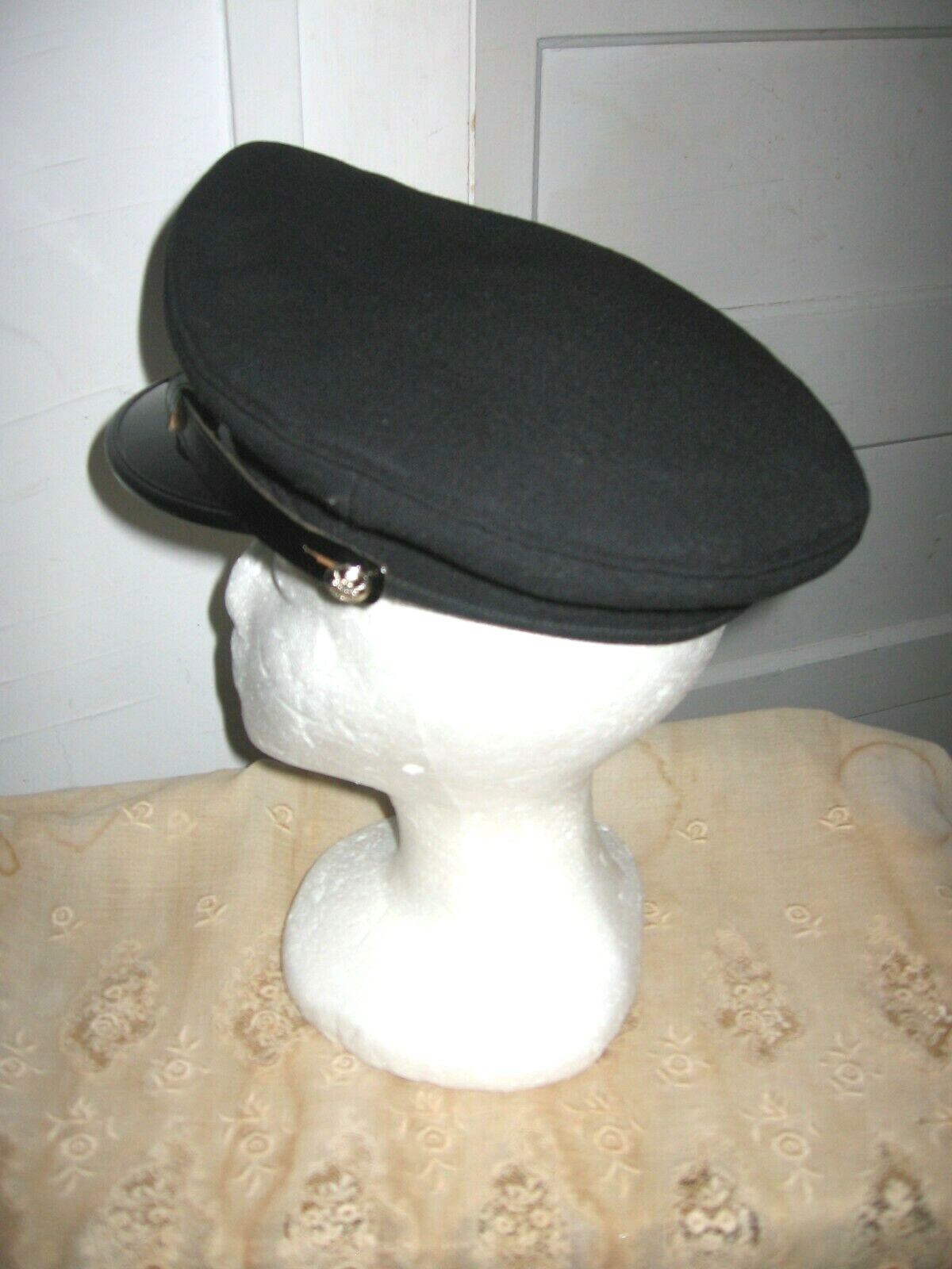 VINTAGE PRINCIPAL CAP.CAP SERVICE BLUE 1965 WOOL DRESS PEAKED CAP ...