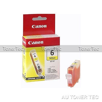 Canon Genuine BCI6Y YELLOW Ink Canon I865/I905D/I9100/I950/I950D/I965 ...