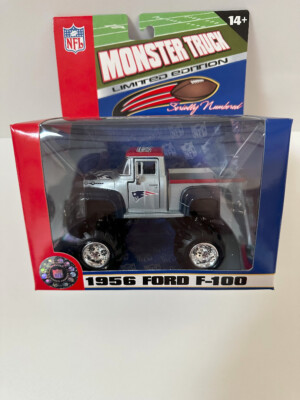 New England Patriots Fleer NFL Monster Truck 1956 Ford F-100 Toy ...