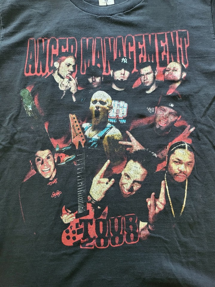 Vtg Anger Management Tour 2000 Tee Rare Eminem Limp Bizkit Papa Roach ...