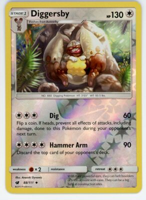Pokemon Diggersby 88/111 Reverse Holo Uncommon Crimson Invasion NM/MT ...