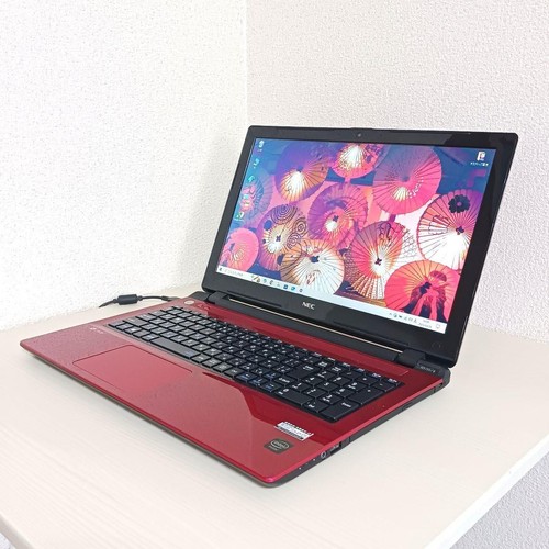 NEC LAVIE Laptop 15.6 Inch Luminous Red 8GB SSD Windows 10 Web Camera ...