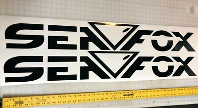 Two SEAFOX Boat Side Decals / Sticker size & color choices SEA FOX | eBay