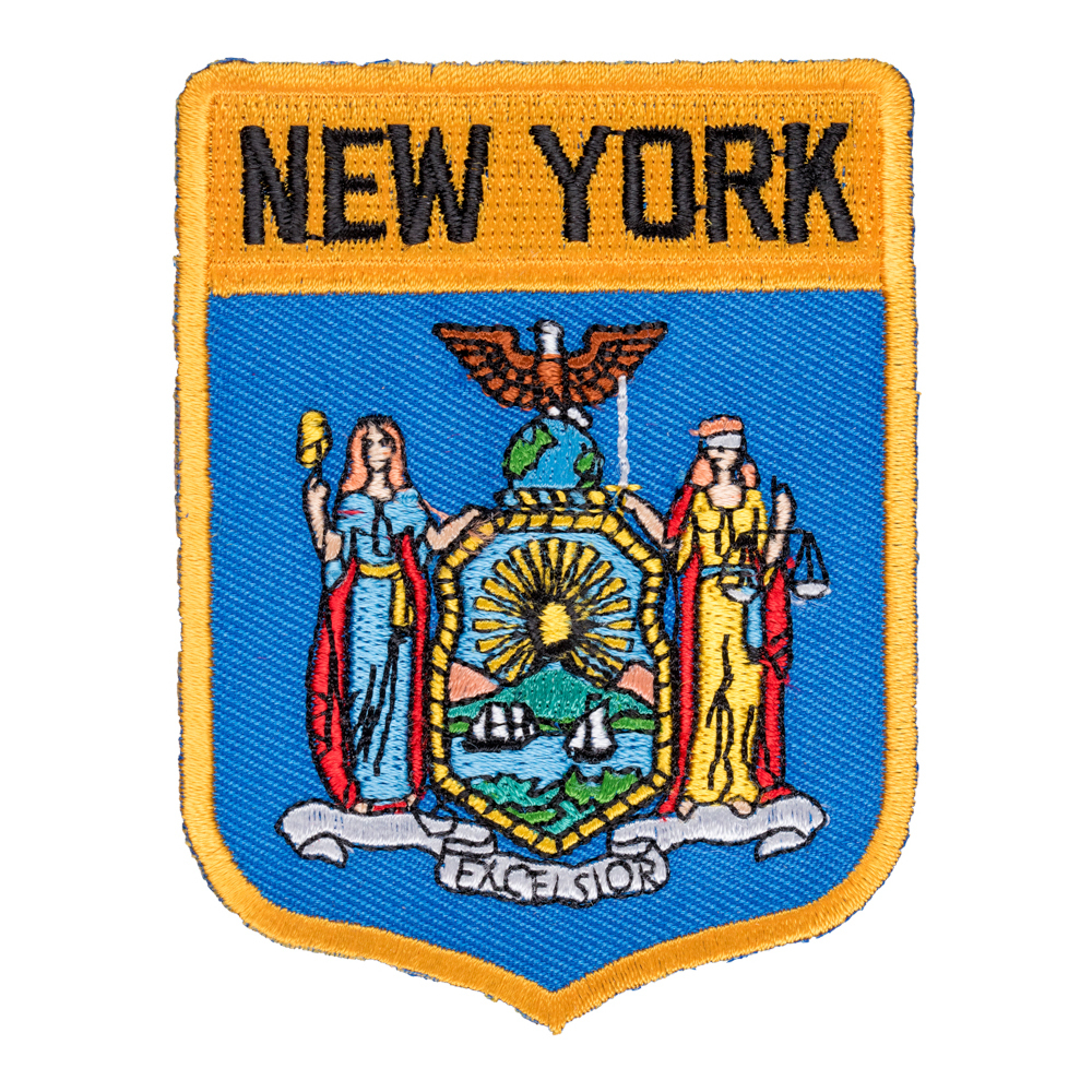 New York State Flag Shield Patch, United States of America Patches | eBay